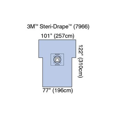 3M™ Steri-Drape™ Caesarean-Section Sheet with Aperture Pouch, 7966, 101 ...