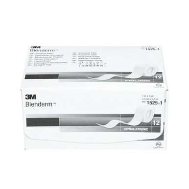 3M™ Blenderm™ Surgical Tape, 1525-1, occlusive, clear, 1 in x 5 yd (2.5 ...