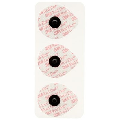 3M™ Red Dot™ ECG Monitoring Electrode, 2268-3, 1-1/4 in (3.2 cm), 3 per bag