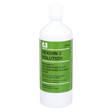 918062 DEXIDIN 2 SOLUTION DIN#02238982 12-450ML BOTTLES/CASE