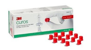 3M™ Curos™ open female luer cap red 270 Each/Box 8 Boxs/Case CSA1-270R