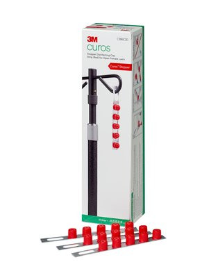 3M™ Curos™ Open Female Luer Cap CSA5-250R, Red, 5 Caps/Strip, 50 Strips ...