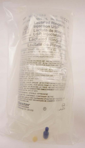 Baxter Viaflex Lactated Ringer’s (Injection) 1000ML JB2324