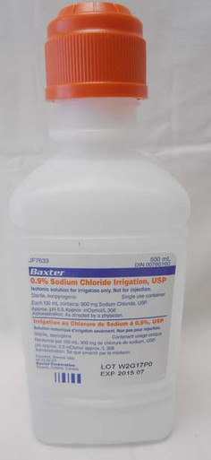 Baxter NACL 0.9% Sodium Chloride Irrigation 500ML - EMRN - Equipment ...