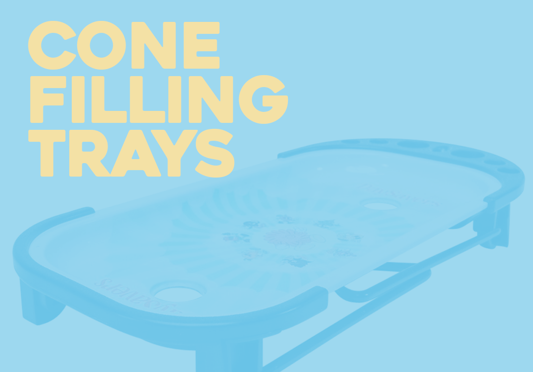 The Fast Fill Cone Filling Rolling Tray - DaySavers