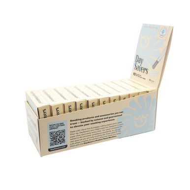 DaySavers Display Box - 84mm/30mm Refined White Artisan Tubes with ...