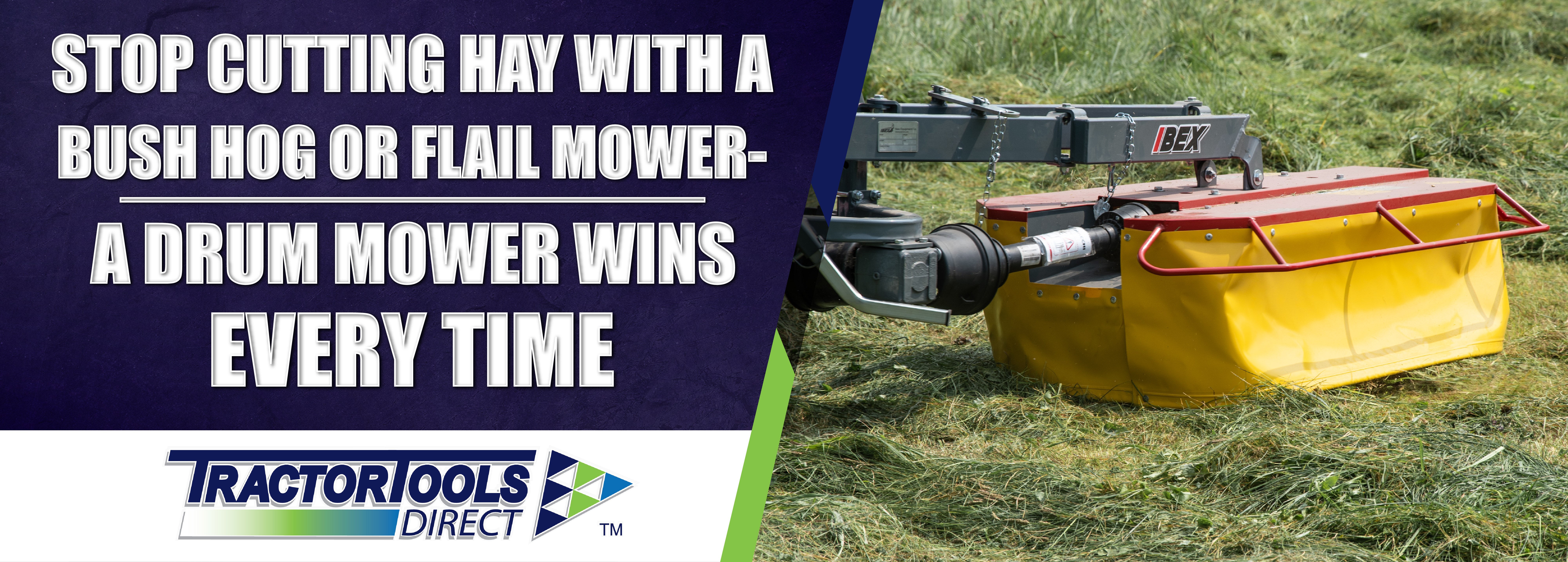 Stop Cutting Hay with a Bush Hog or Flail Mower — A Drum Mower Wins ...