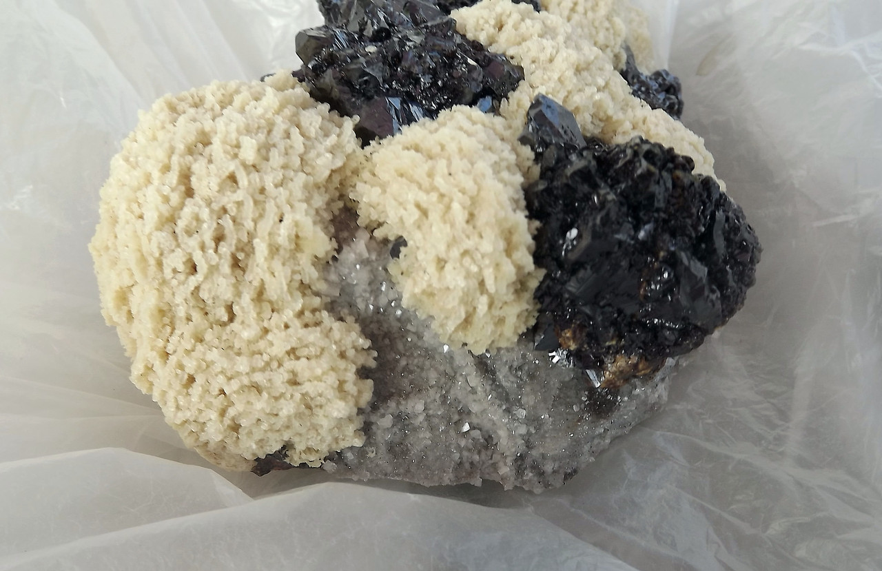 Barite on Sphalerite Elmwood Mine Tn. Spectacular Specimen