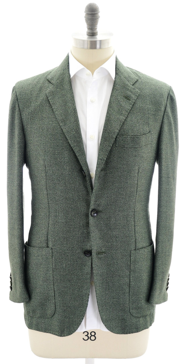 Kiton Sport Coat Jacket Green