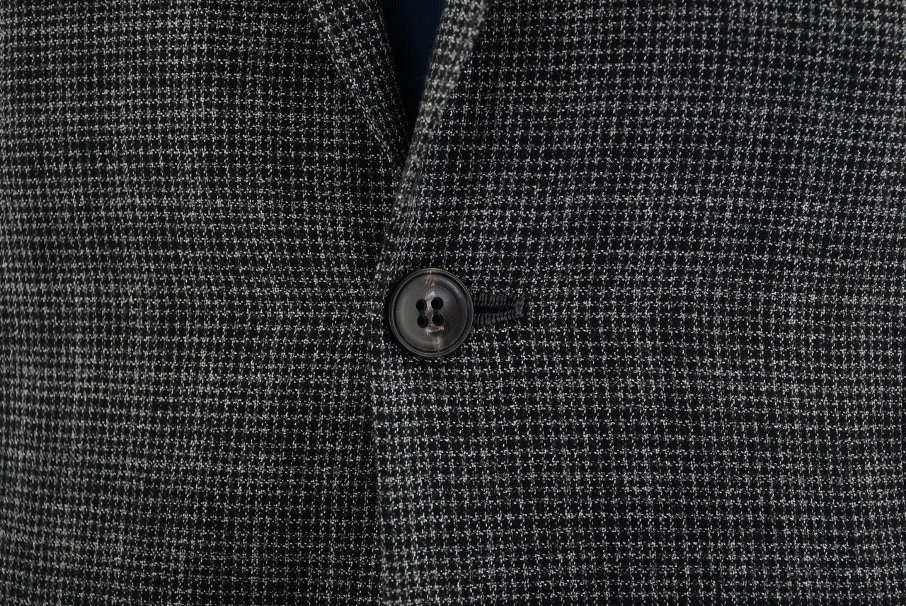 Kiton Suit Cashmere Gray Micro Check