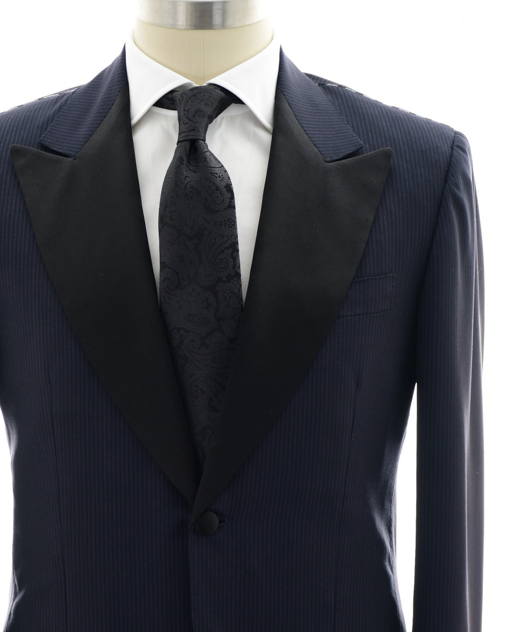 Kiton Tuxedo Smoking Men's Italian Designer Suits LASA Trim Fit Wool 14 ...