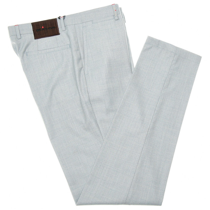 Kiton Collection Sport Trousers Pants Wool Blue