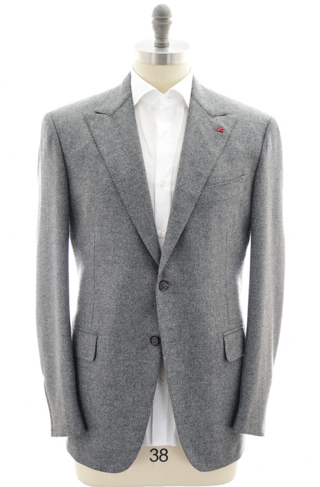Isaia Sport Coat Jacket Blazer Gregory Wool Cashmere Gray