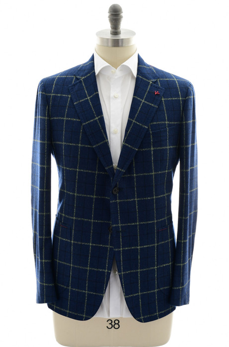Isaia Blue Sport Coat | Discount Designer | Luxury Menswear