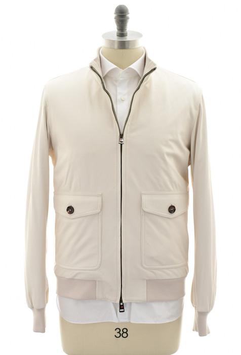 Kired Cream Bomber Jacket | Designer Outlet | Luxury Menswear
