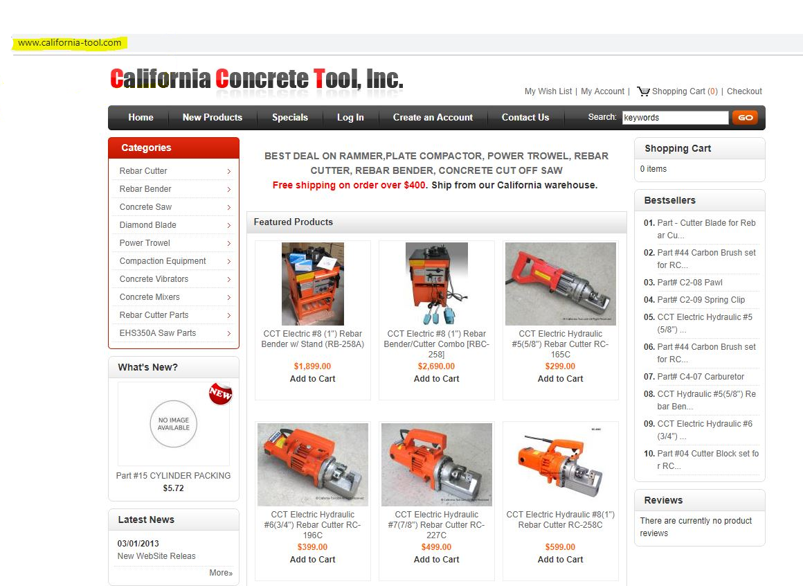 California-Tool Moved! - California-Tool