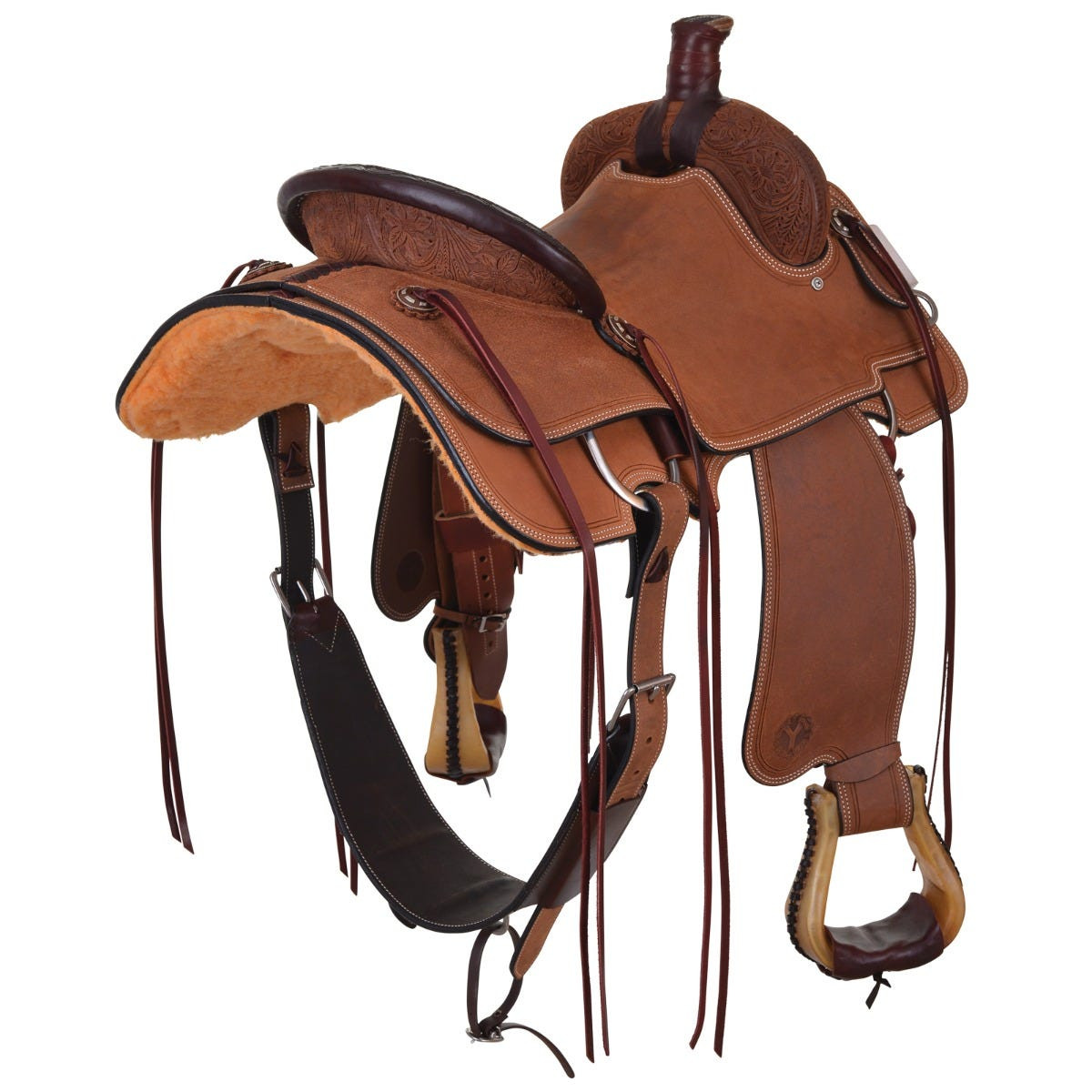 New Circle Y Wheatland Western Ranch Saddle – Wide Tree for All-Day Work