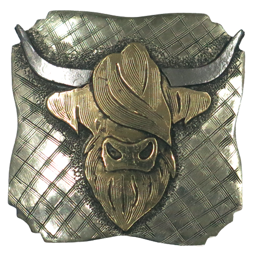 Augus Conchos Brass Highland Cow Concho | Saddle Up CO