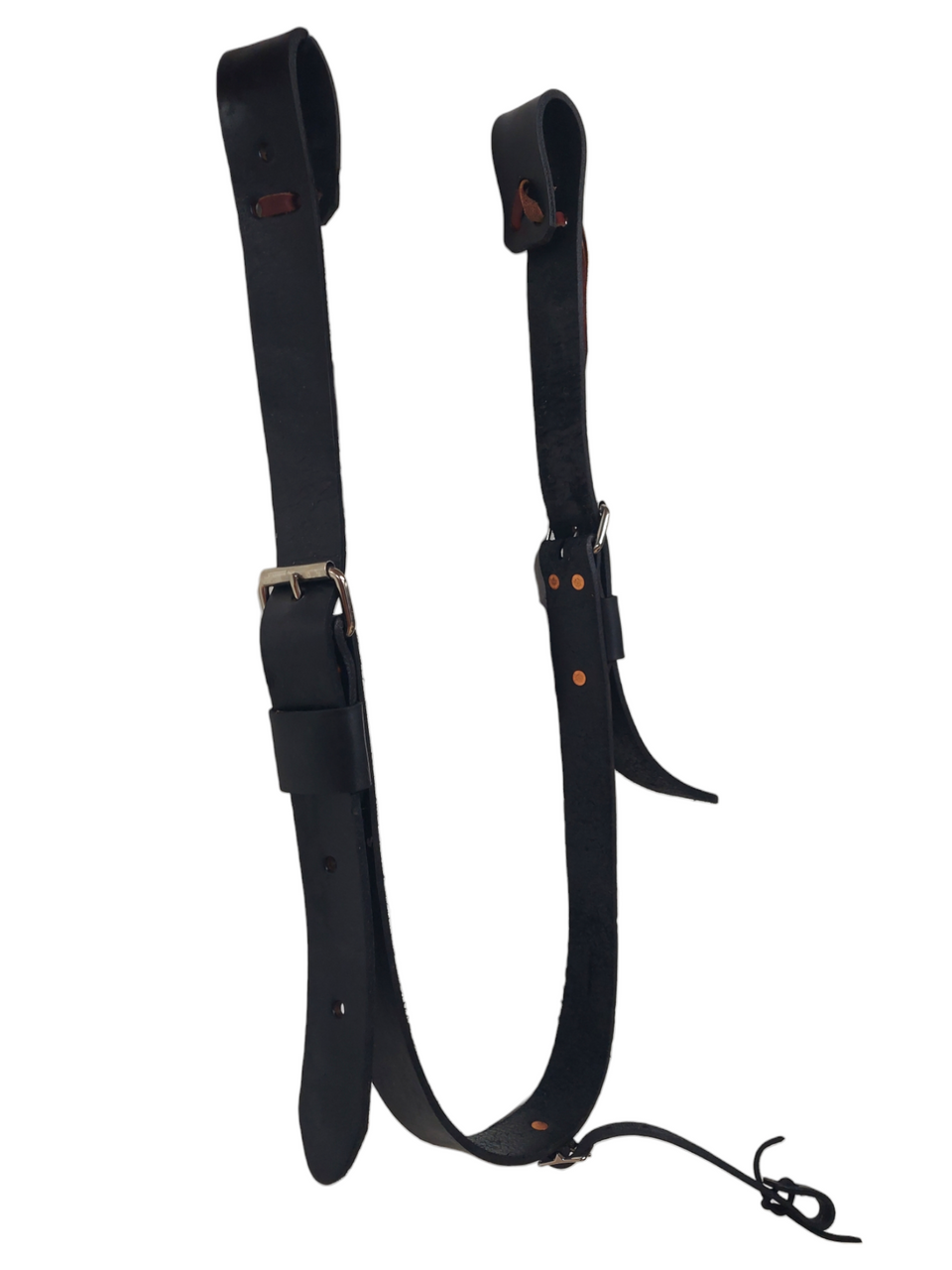 HR Saddlery 1¾" Single Ply Black Back Cinch Set 6101-02 | Tack