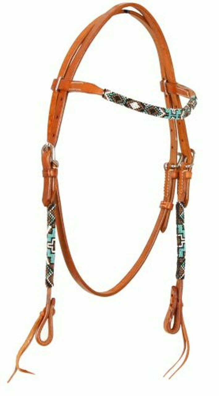 Showman Navajo Beaded Browband Headstall | Premium Western Horse Tack 74065