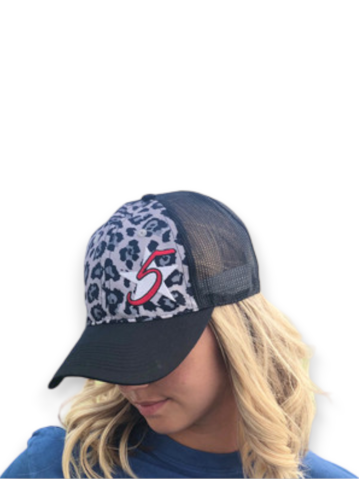 5Star Equine Downtown Ghost Leopard 5 Star Cap (OSGHCAT5S)
