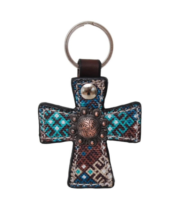 Circle Y Cross Key Chain