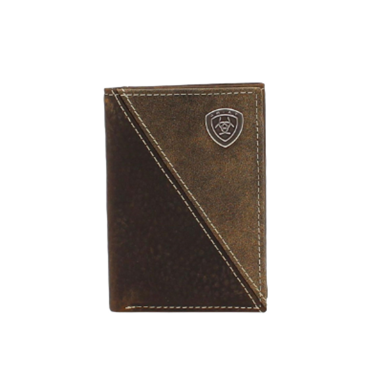 Ariat Tri Fold Two Toned Mens Wallet