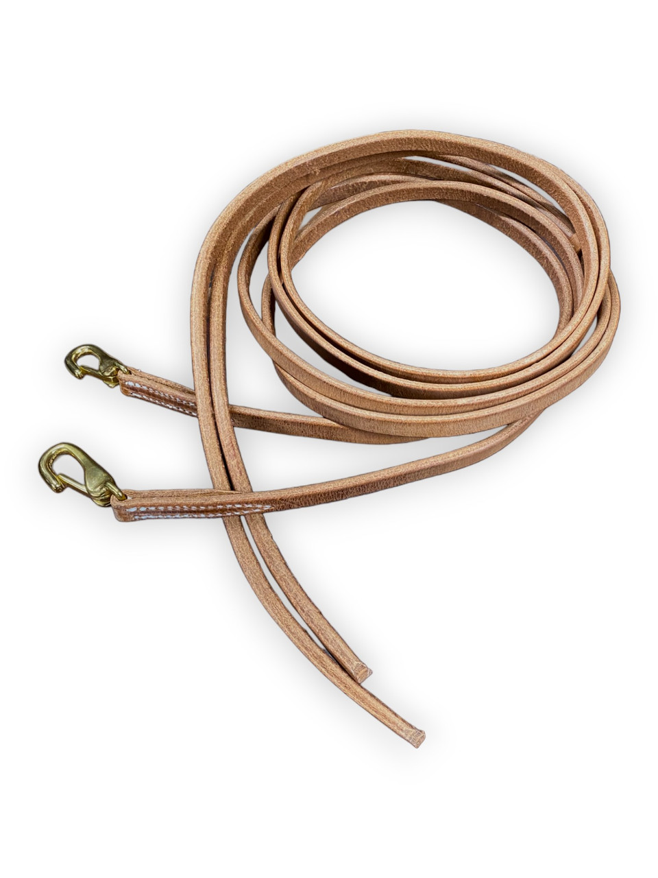 Berlin Custom Leather Split Reins with Snaps