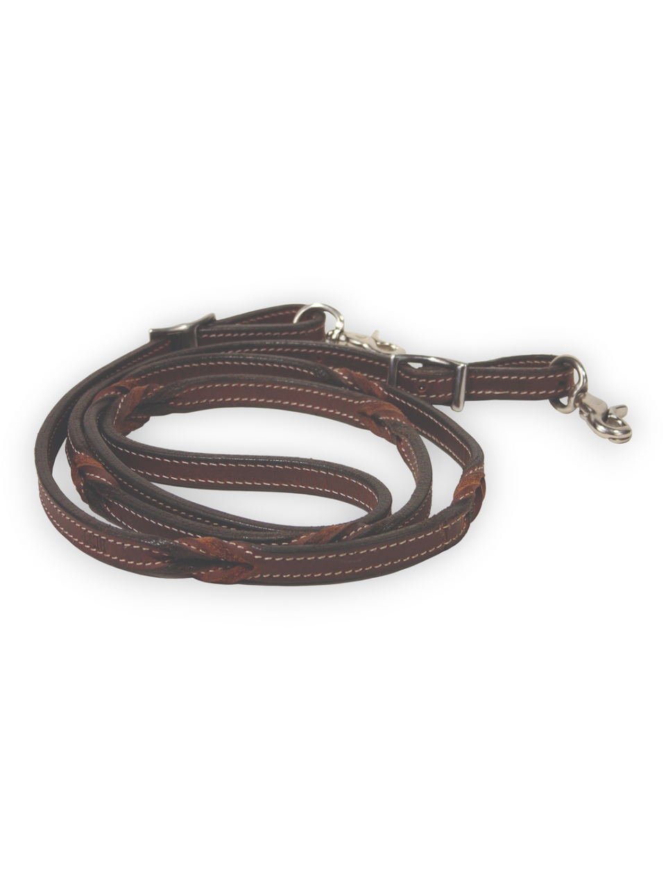 Buffalo Leather Roping Rein with Twist