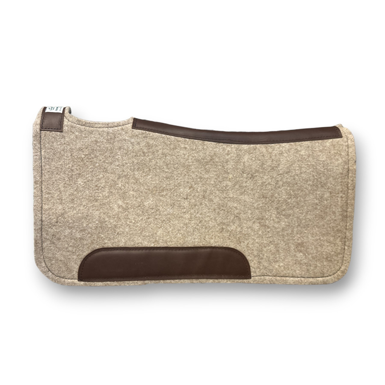 Diamond Wool Tan Contoured Tan/Brown Saddle Pad | 30" x 30" | 1/2" Thick