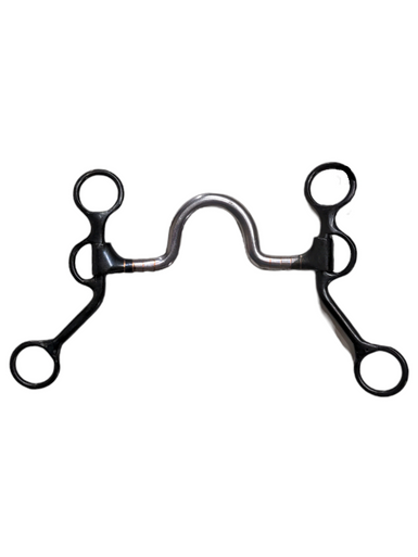 Dutton Bits Medium Round Port – Short Shank Curb Bit for Control