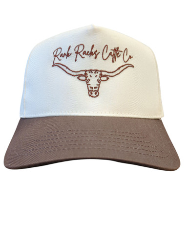 Rank Racks Beige & Chocolate Full Fabric Hat – Adjustable Western Cap 4 ...