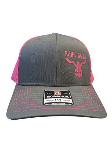 Rank Racks Grey and Pink Hat 4-708 | Saddle Up Colorado