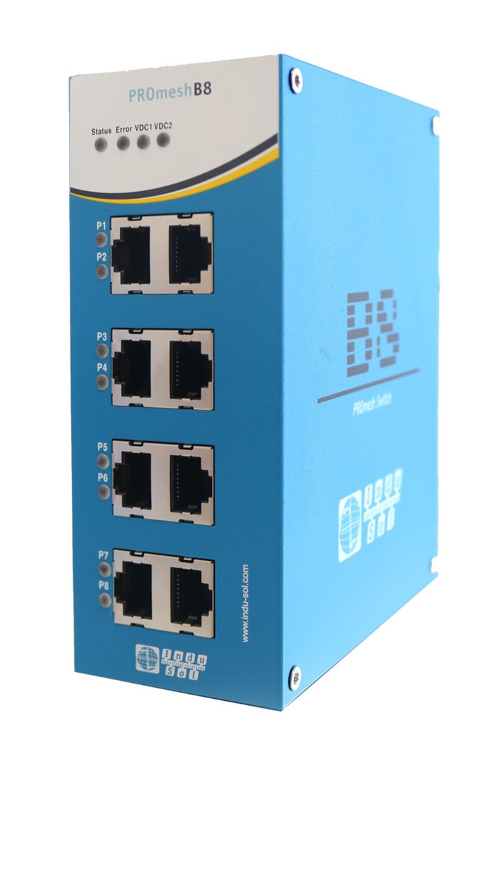 Promesh B8 8 Port Profinet And Ethernet Ip Managed Switch 114110502