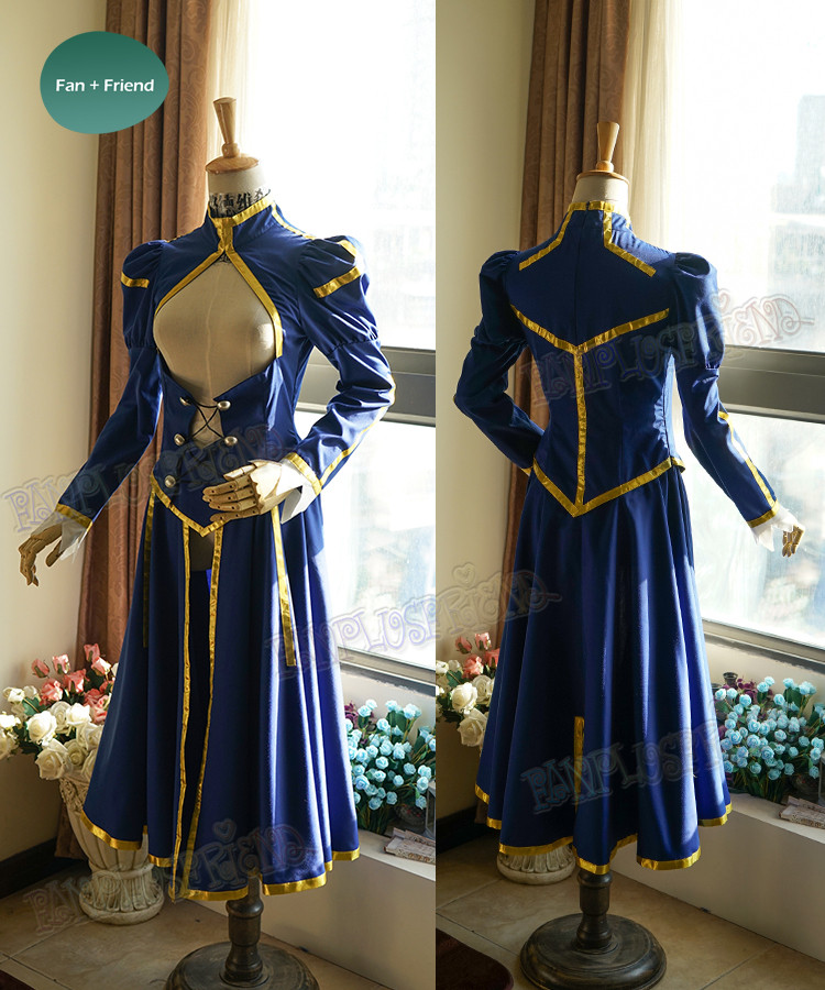 Fate Stay Night Cosplay, Saber Combat Outfit Costume