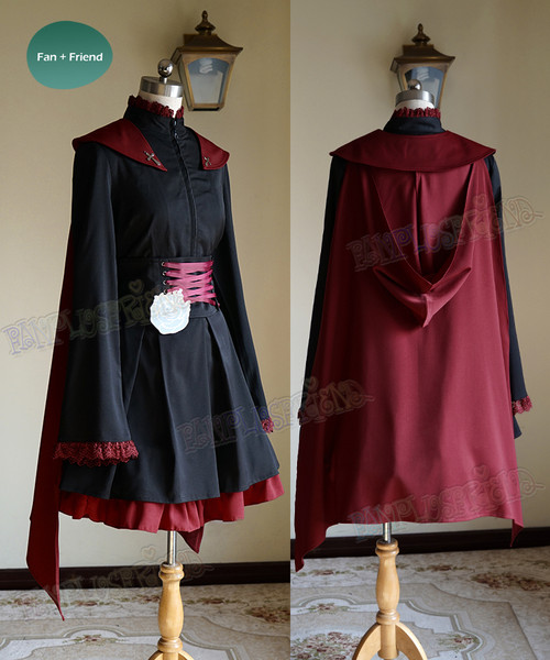 RWBY Cosplay, Ruby Rose Gothic Outfit Costume