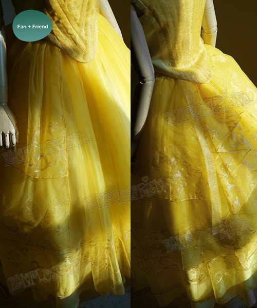 Beauty and the Beast 2017 Movie Cosplay, Belle Yellow Ball Dress ...