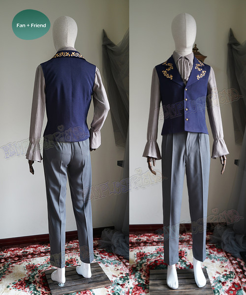 Dream Daddy (Game) Cosplay, Damien Bloodmarch Gothic Costume Set
