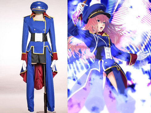 Macross Frontier Cosplay, Sheryl Nome Military Uniform Costume Set