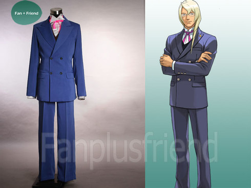 Cosplay Costume Suit, Kristoph Gavin from the video game Phoenix Wright