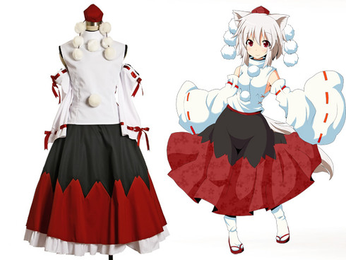 Touhou Project Mountain of Faith Cosplay Inubashiri Momiji Costume Set