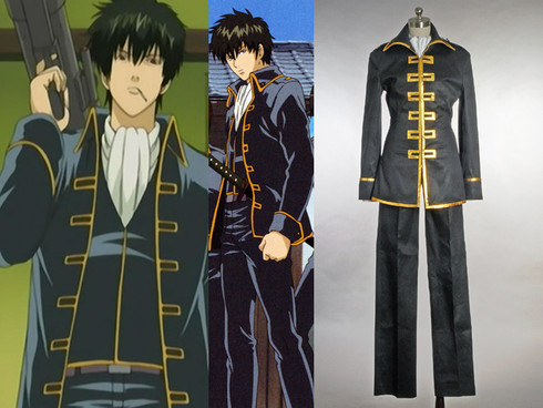 Shinsengumi Hijikata Toushirou Cosplay Uniform Outfit Set