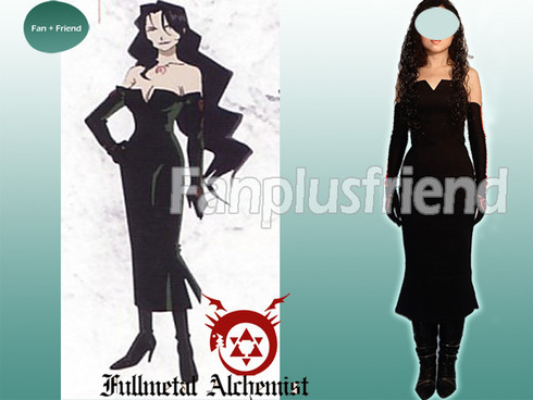FullMetal Alchemist Cosplay Lust Costume Set