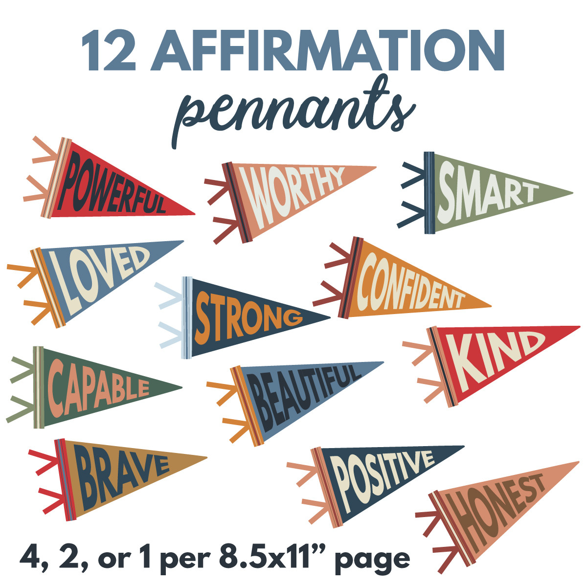 Varsity Stripes Alphabet Posters