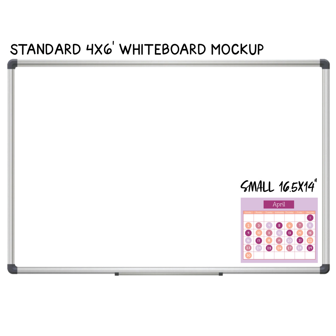 Totally Custom Whiteboard Cling Calendar Set