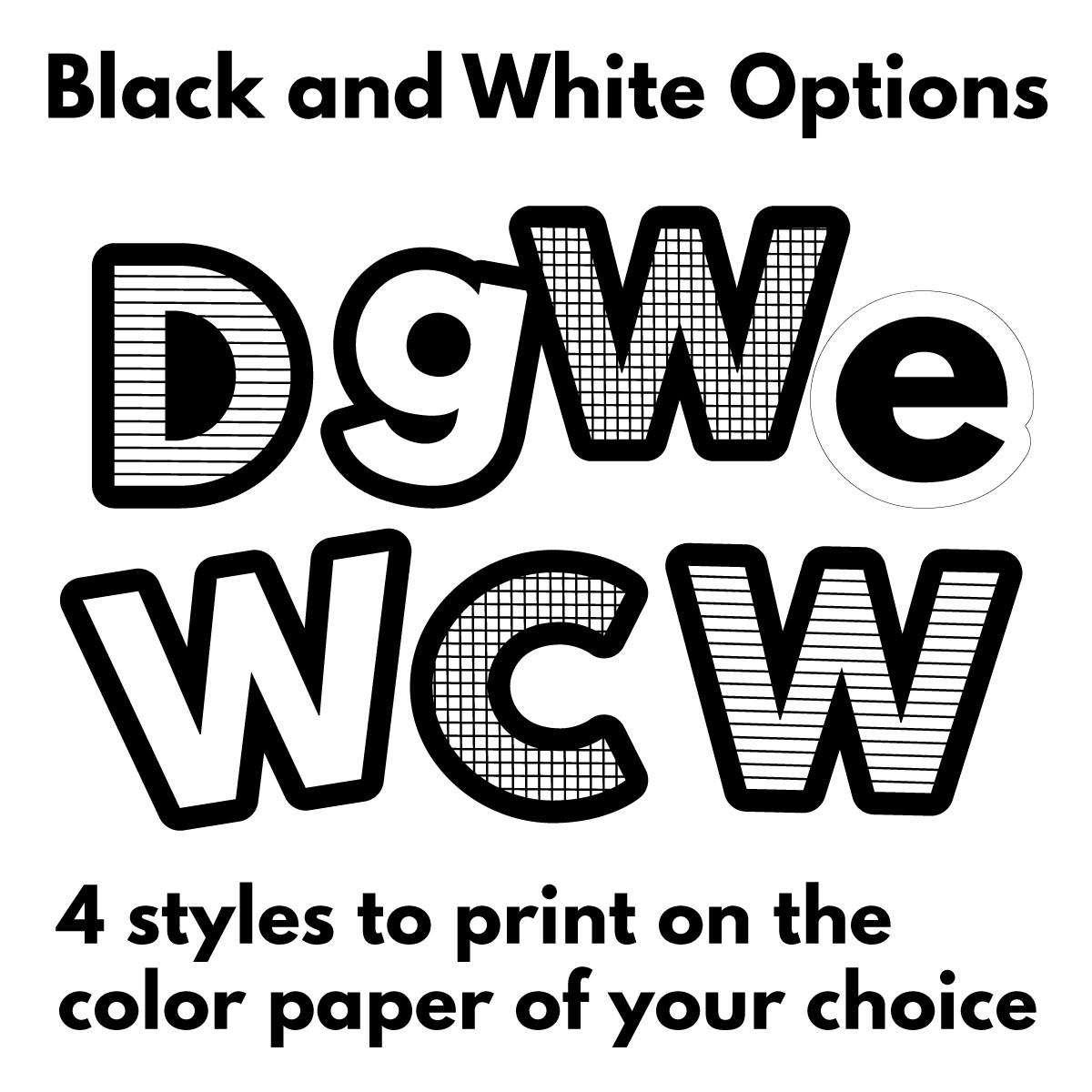 Varsity Stripes Bulletin Board Letters