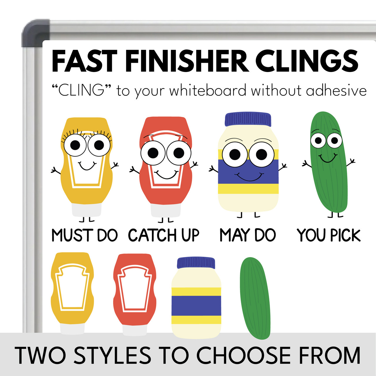 Classroom Condiment Whiteboard Clings