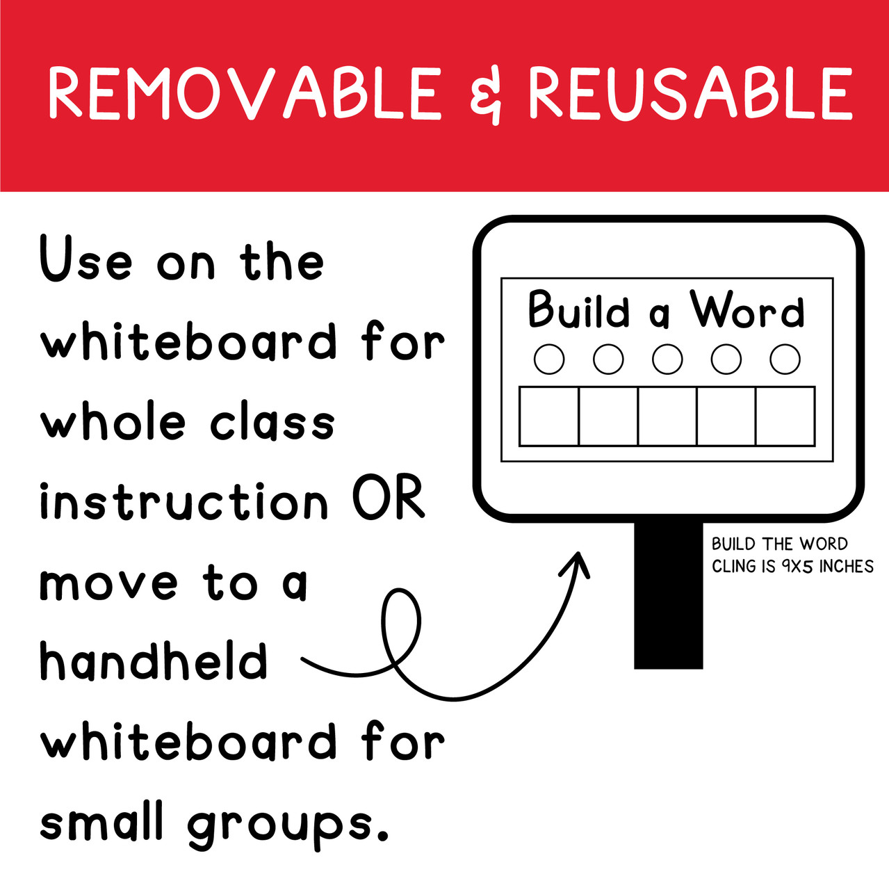 Word Builder Whiteboard Cling Set