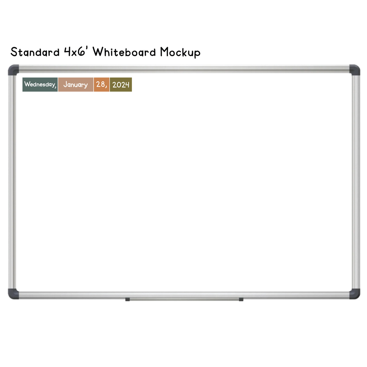 Earth Tones Mini Calendar Whiteboard Cling Set – A Flip Calendar ...