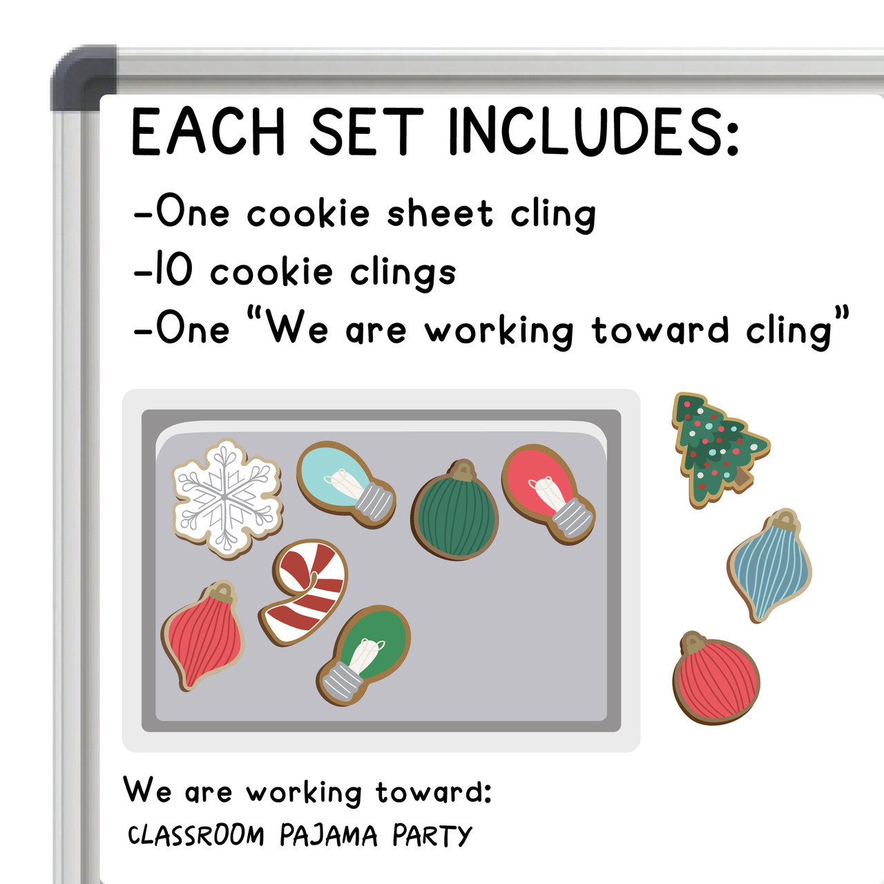 Christmas Baking Good Decisions Classroom Reward System Cling for the ...